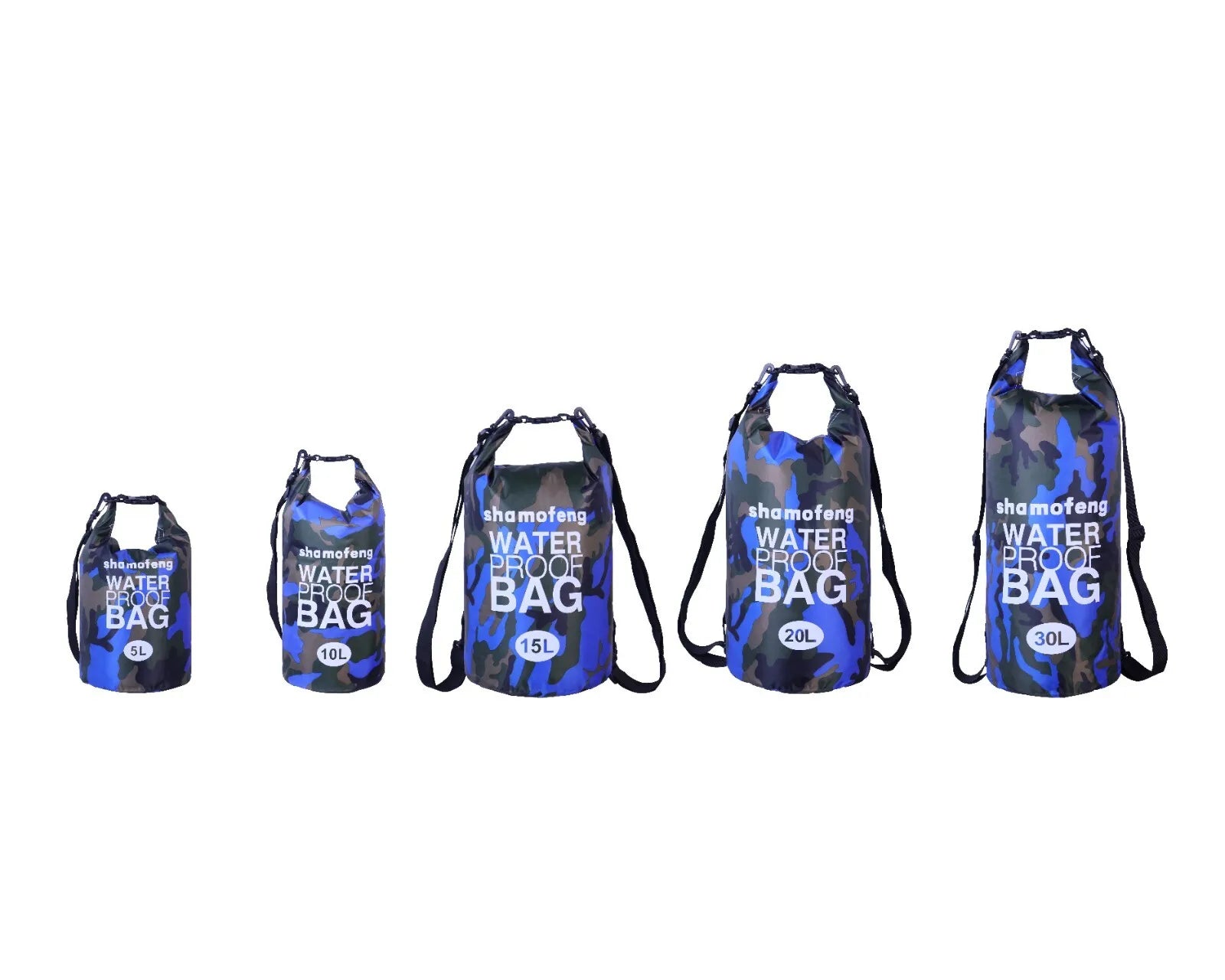 Waterproof Dry Bag Combo 20L 30L Roll Top Dry Storage Bag Boating Camp ...